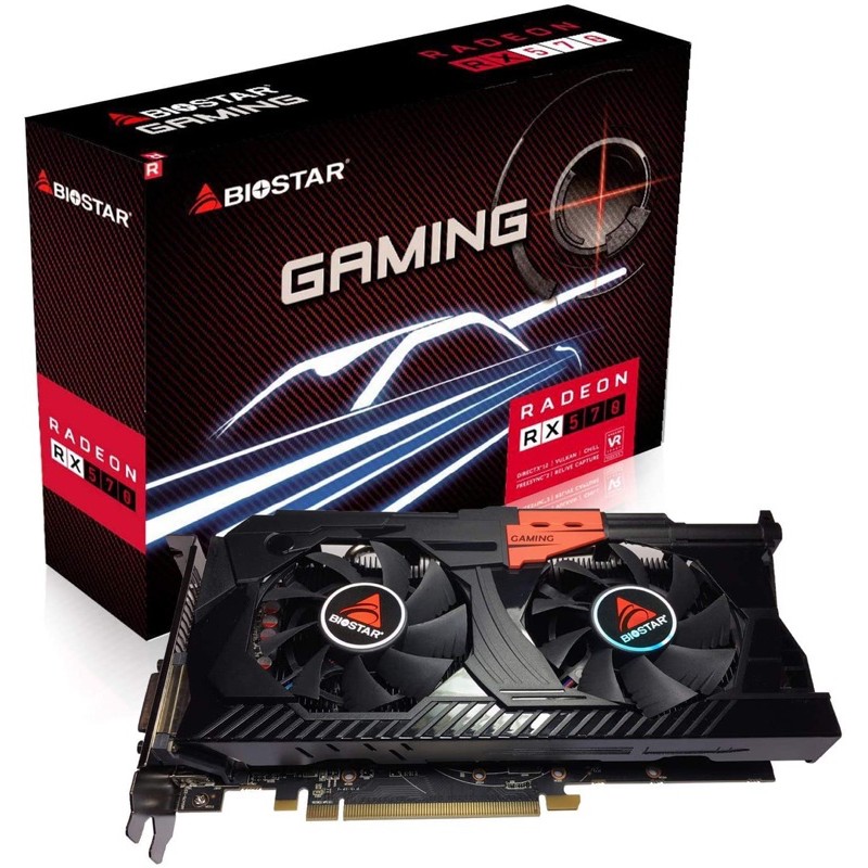 Biostar Graphic Card Gaming Radeon RX570 8GB DDR5 256Bit - Monaliza