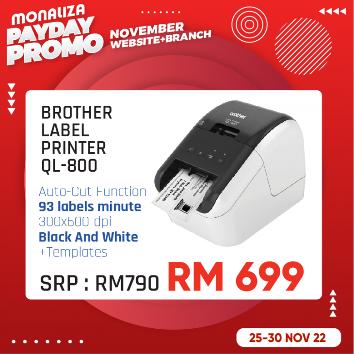Brother Label Printer QL-800 - Monaliza