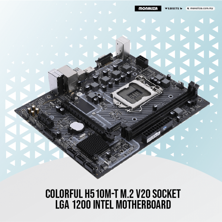 Colorful H510M-T M.2 V20 Socket LGA 1200 Intel Motherboard – Monaliza