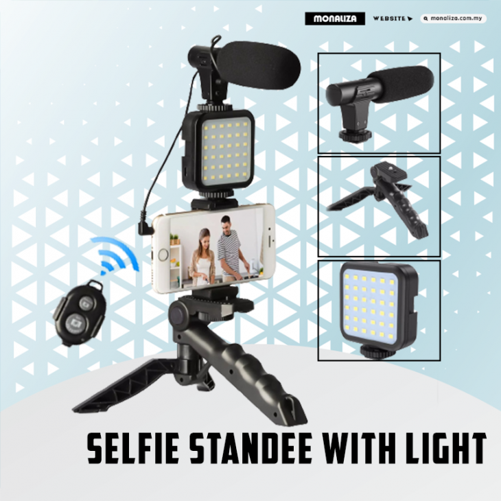 Phone Vlog Tripod Vlogging Kits Live Selfie Fill Light Integration With ...