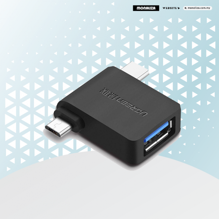 Ugreen 2 IN 1 Adapter Micro USB Male + USB Type-C Male TO USB 3.0 ... Ugreen 2 IN 1 Adapter Micro USB Male + USB Type-C Male TO USB 3.0 ...