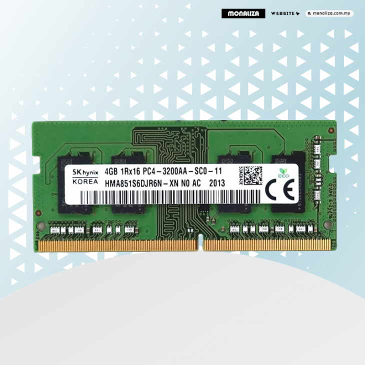 SK HYNIX 4GB DDR4 3200MHZ NB RAM - Monaliza SK HYNIX 4GB DDR4 3200MHZ NB RAM - Monaliza
