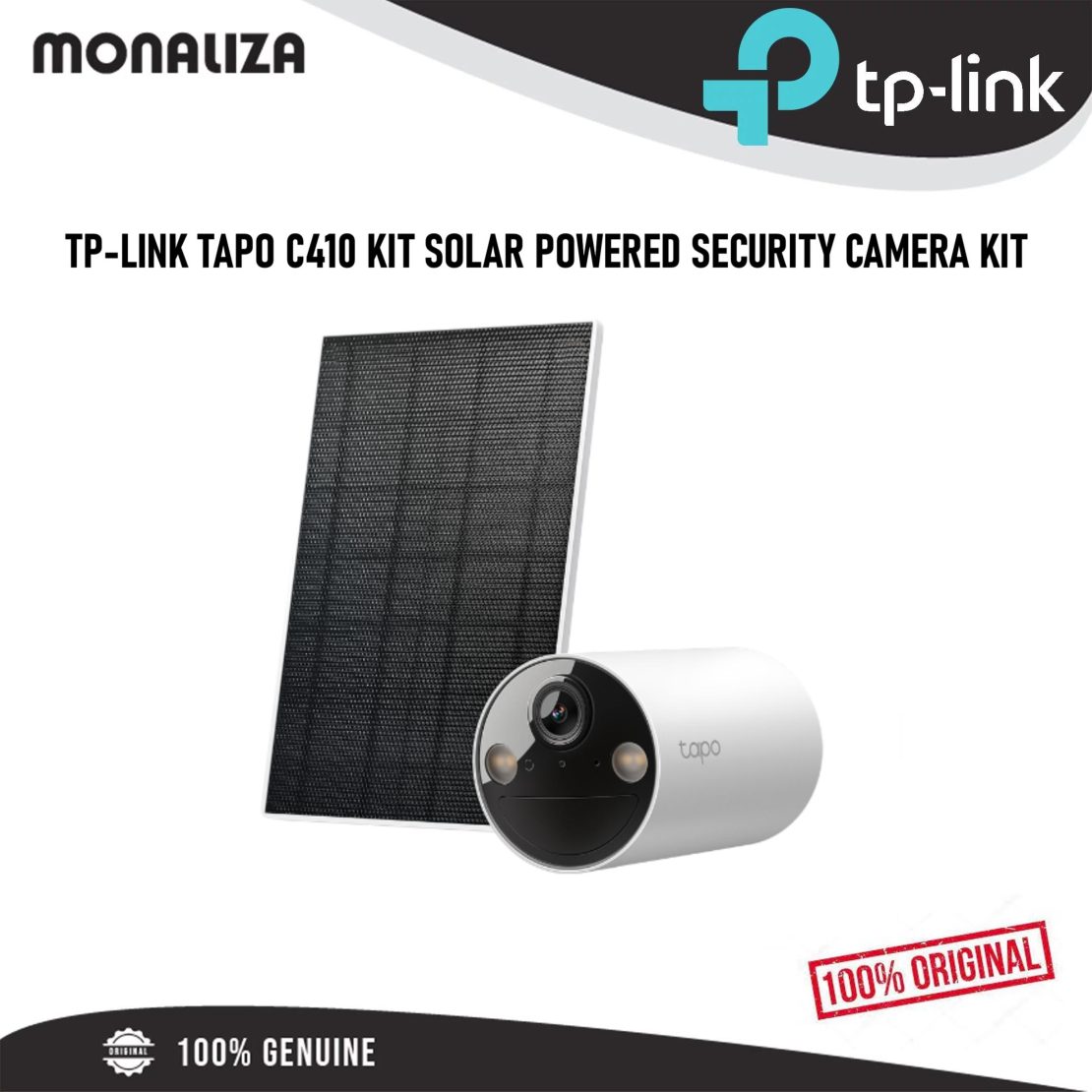 Tp-Link Tapo C410 Kit Solar Powered Security Camera Kit - Monaliza