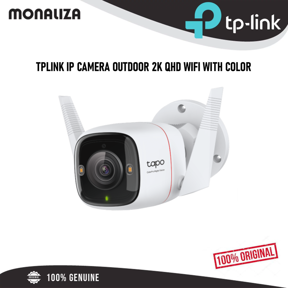 Tp-Link IP Camera Outdoor 2K QHD WiFi With Color - Monaliza